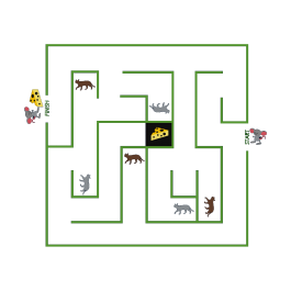 Cat and Mouse Maze Playground Graphic - Easy Markings