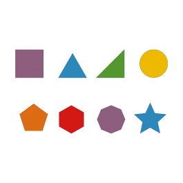 Solid Shapes Playground Graphic - Easy Markings