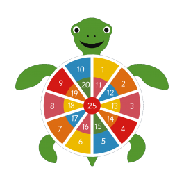 Turtle Target Playground Graphic - Easy Markings