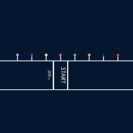 Daily Mile Running Track 1 Playground Graphic - Easy Markings